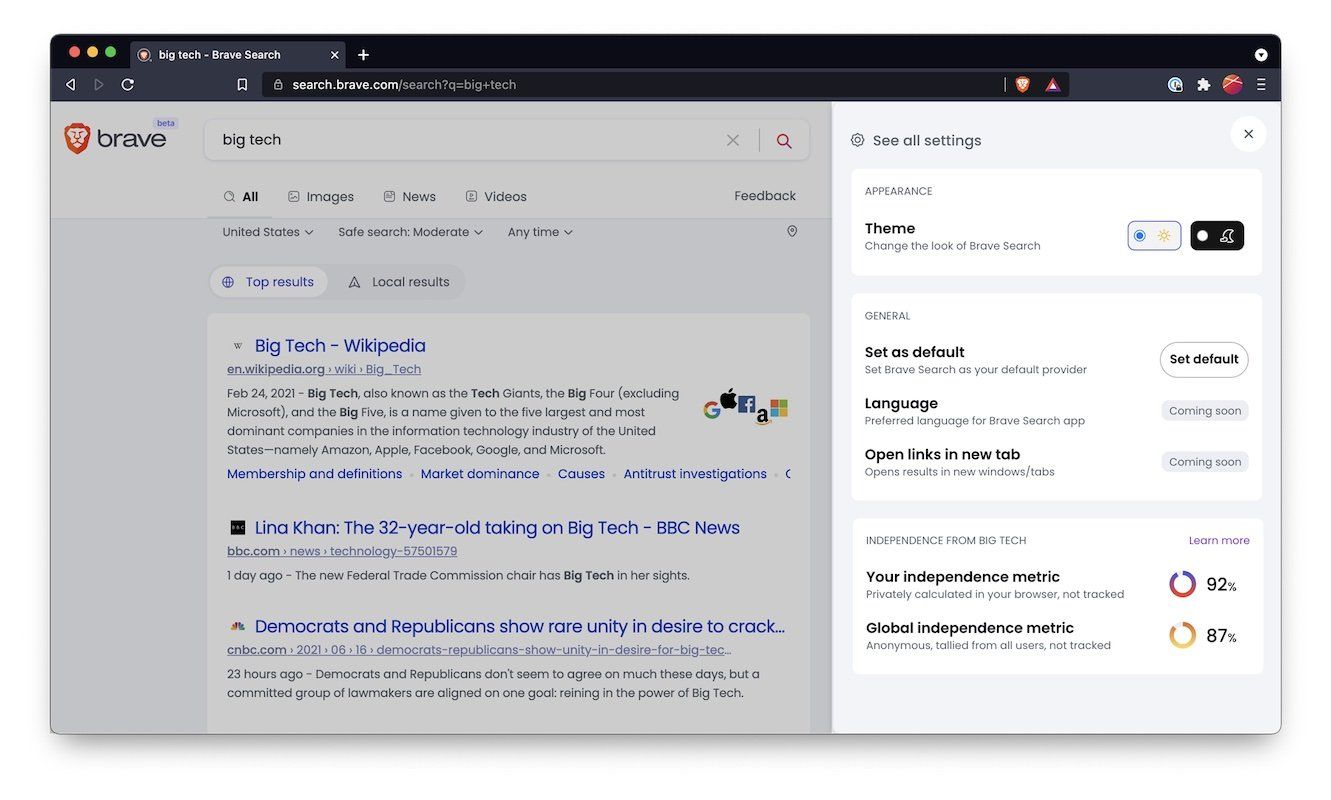 Brave launches Brave Search beta for no tracking alternative to Google